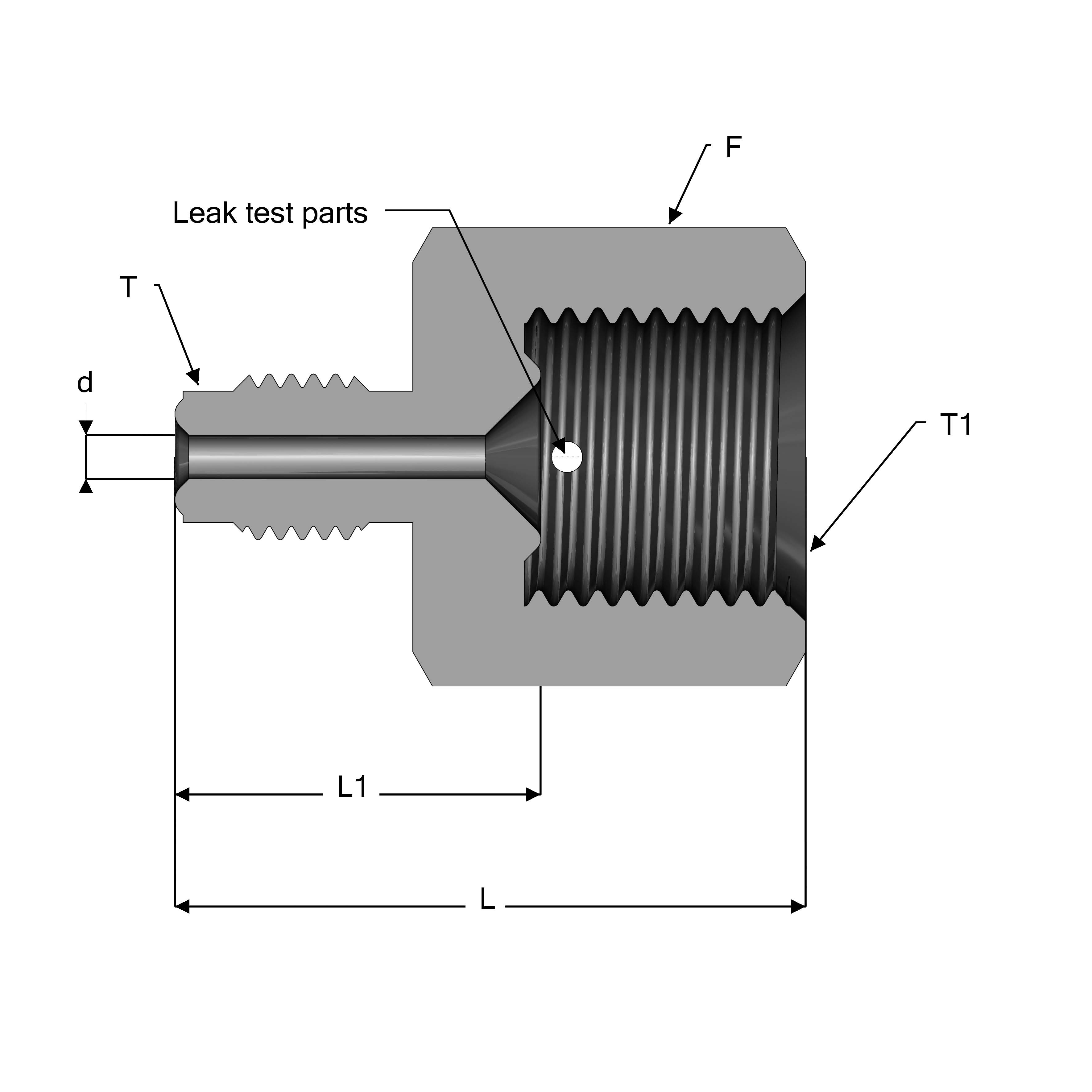 UHP Fitting Reducing Adapter - RA | Rotarex