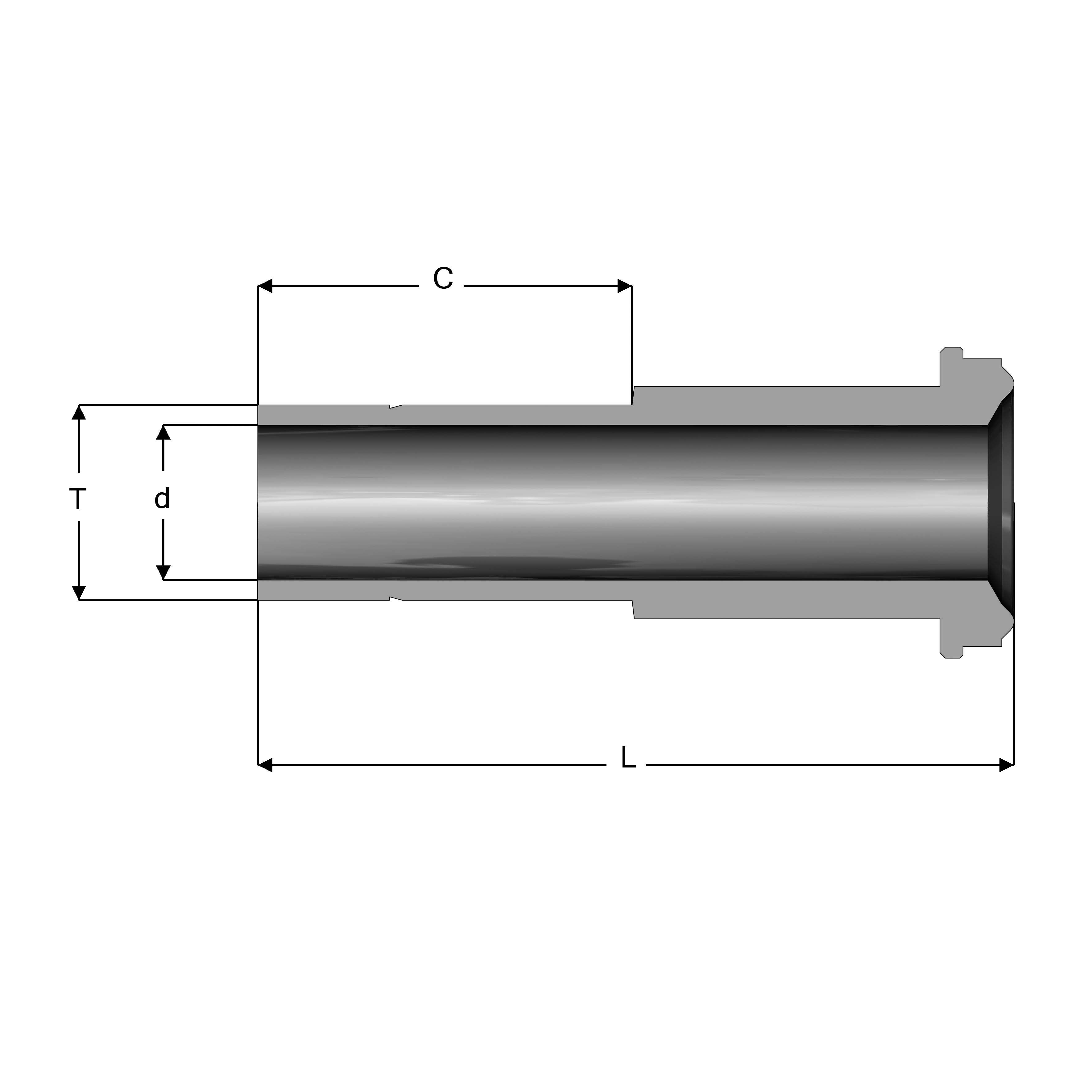 UHP Fitting Tube Adapter - TA | Rotarex