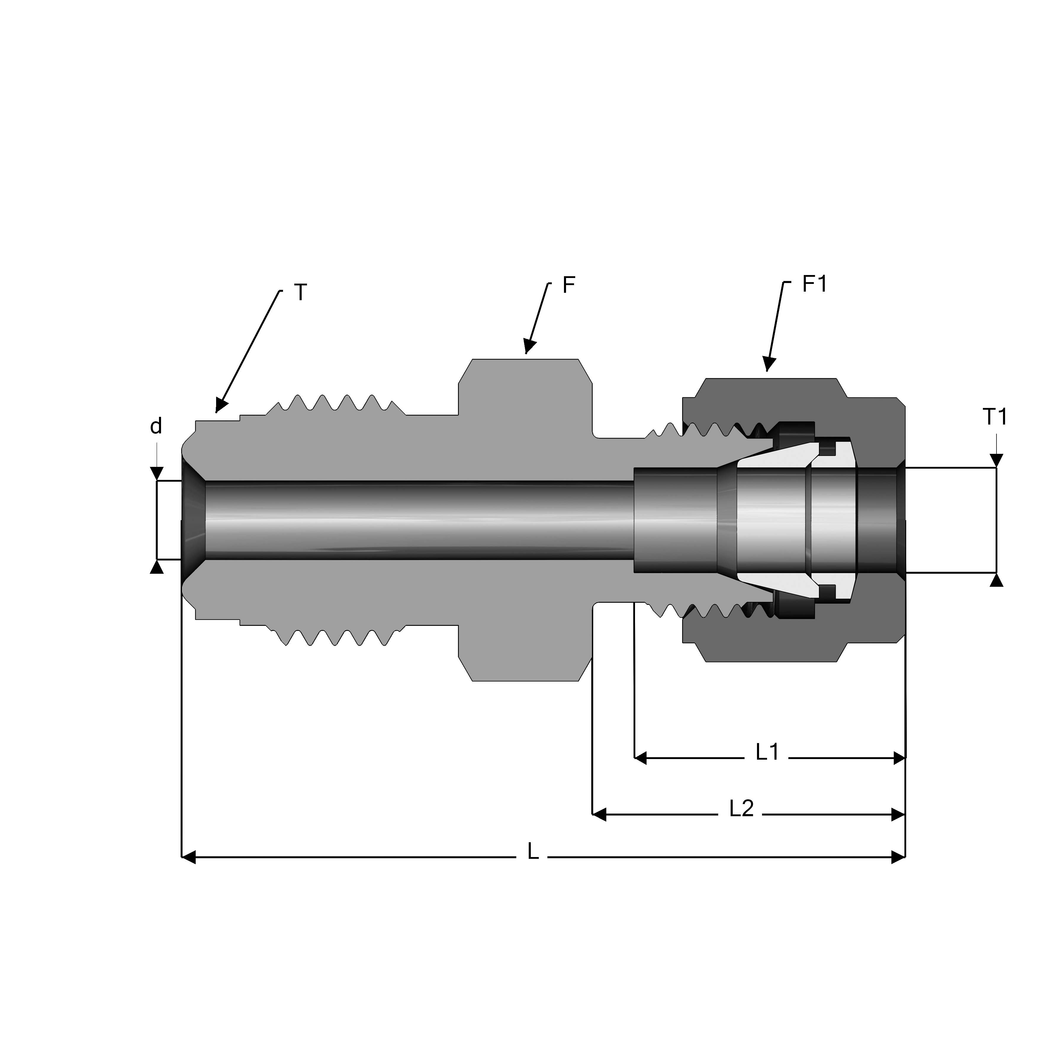UHP Fitting Tube Fitting Male Connector - UM-DB | Rotarex