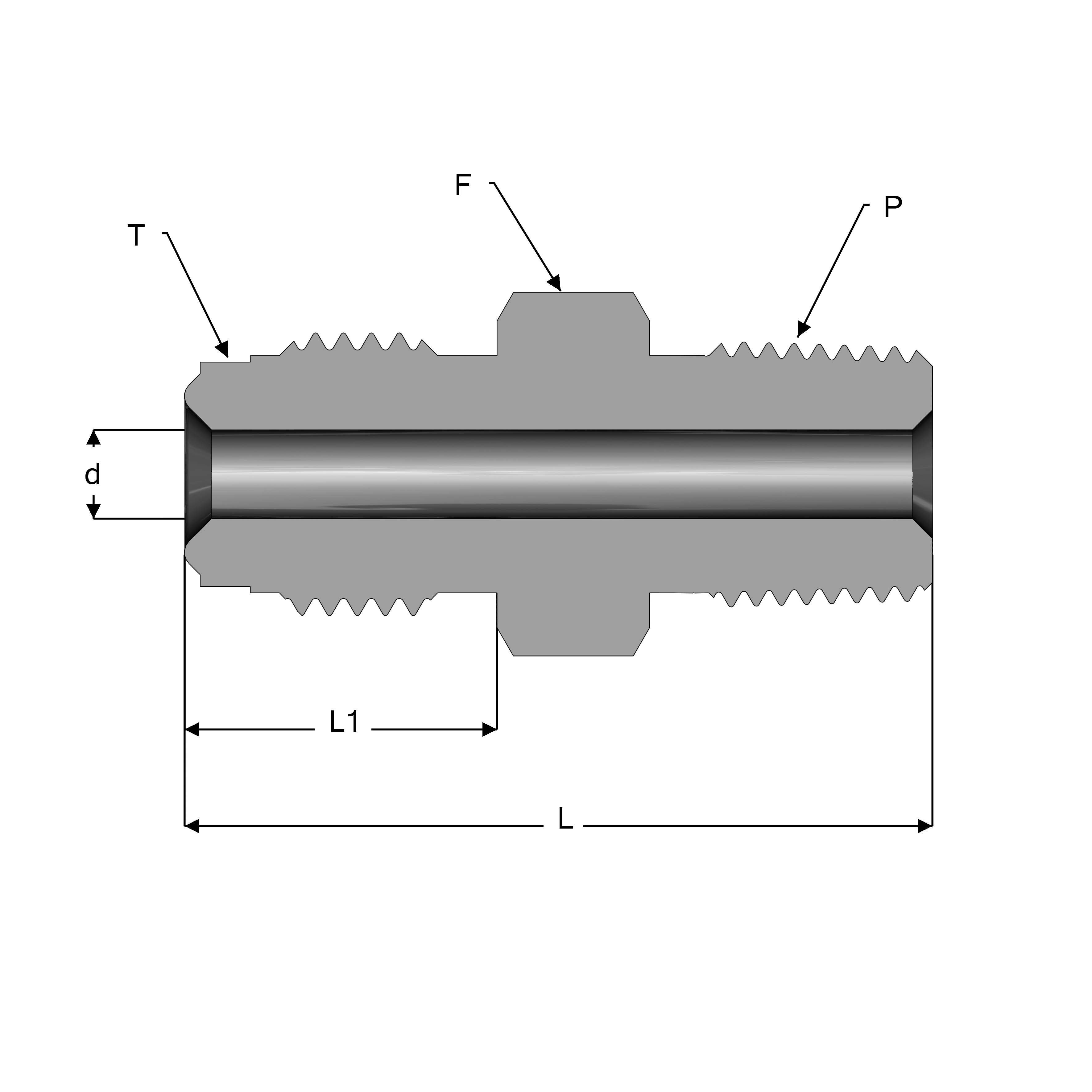 UHP Fitting Male Connector - UM-NPT | Rotarex